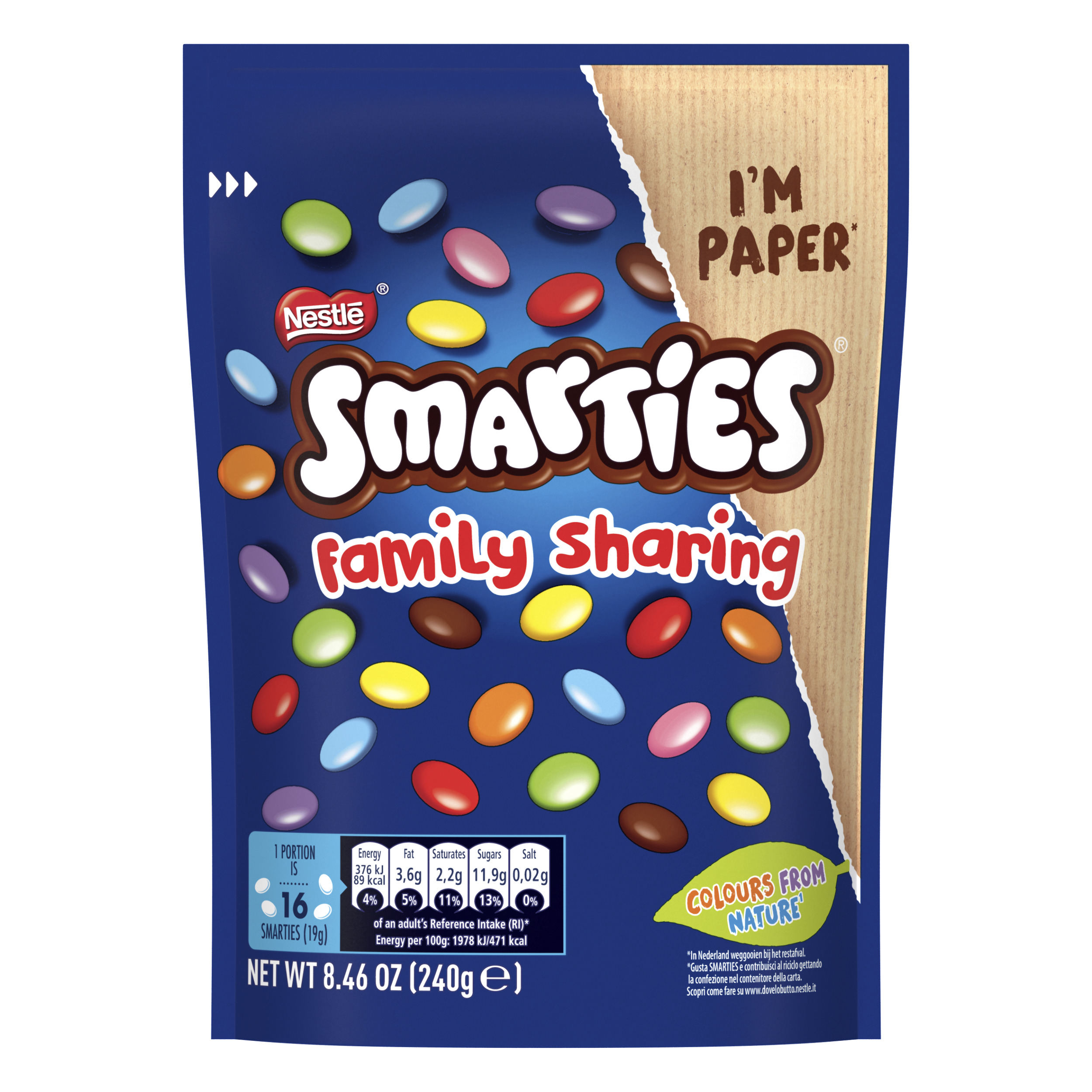 Smarties Milk Chocolate Sweets Family Sharing Bag 240g | Perth Airport ...